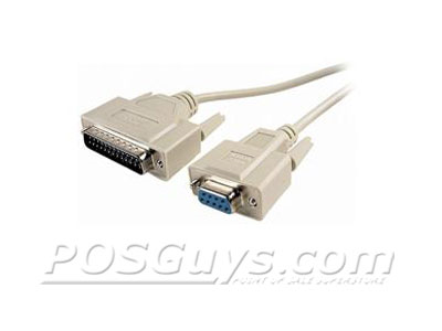 Null Modem Serial Cables and Power Backup | POSGuys.com