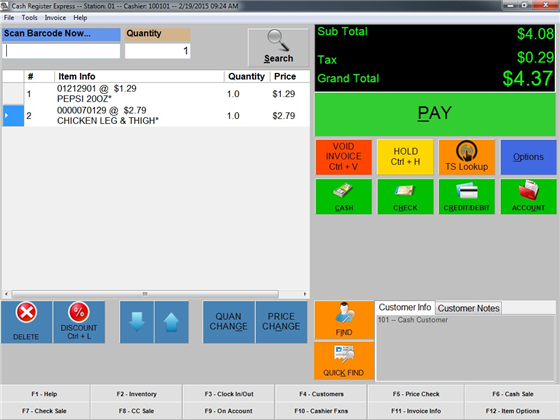 Standard Retail System - Cash Register Express Retail POS Systems ...